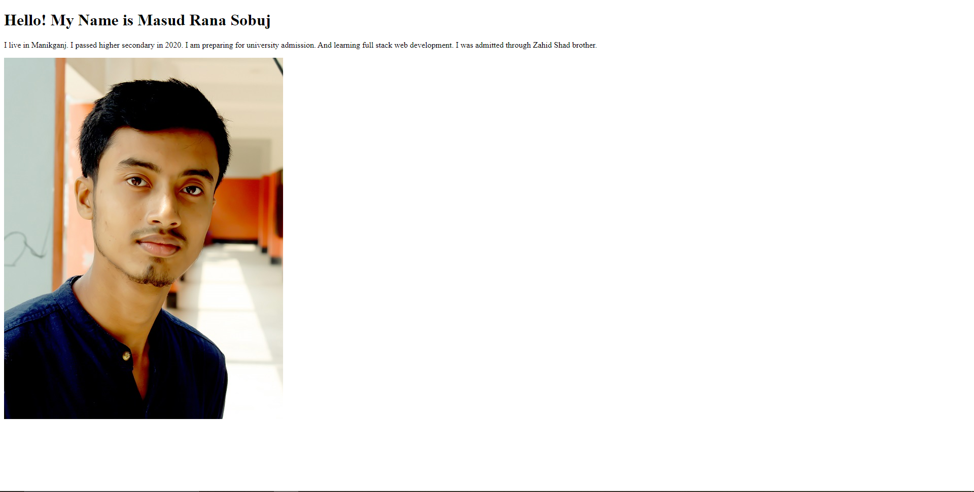 class 05 protfolio website